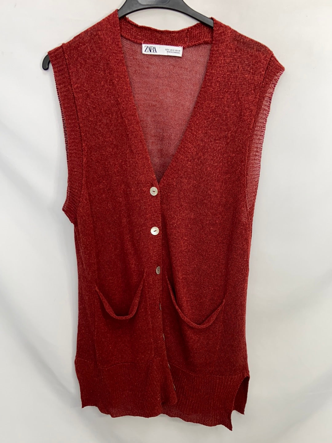 ZARA.Chaleco teja de punto T.s – Hibuy market